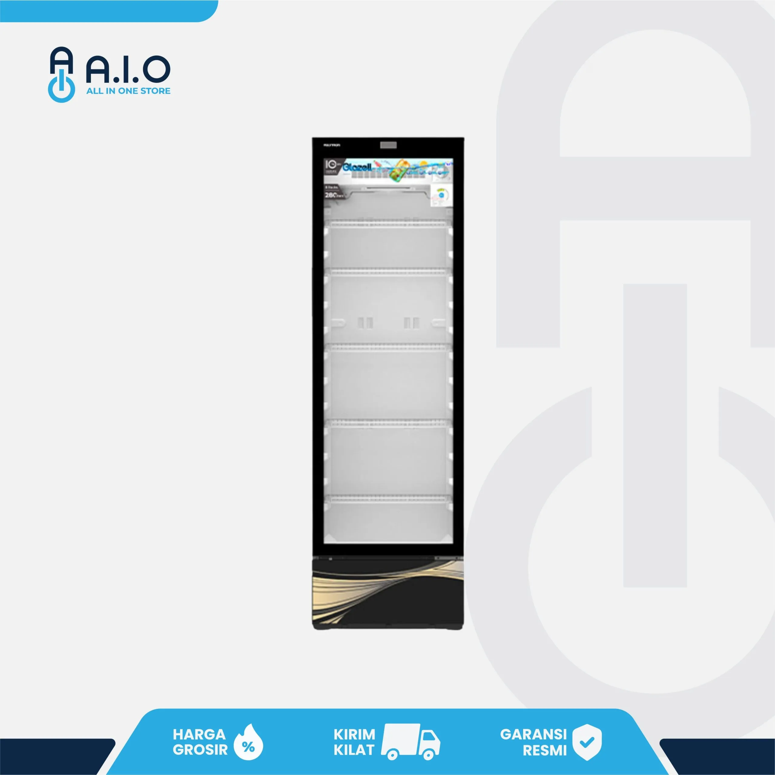 POLYTRON - SHOWCASE 1 PINTU 280 L - SCN 288 - AIO Store
